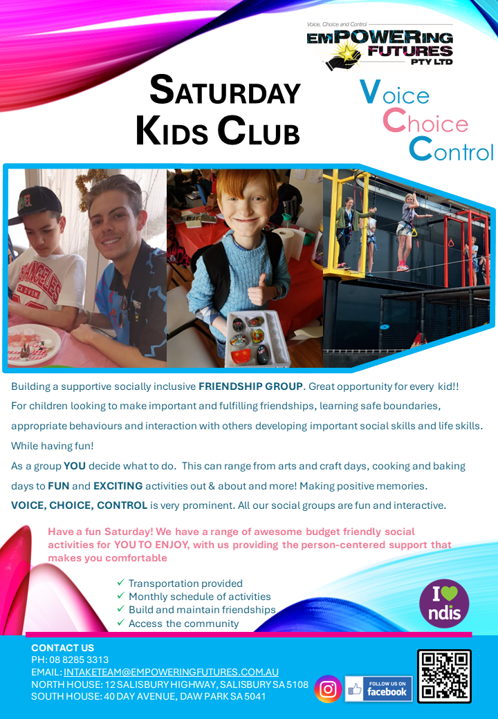 Saturday Groups - Empowering Futures